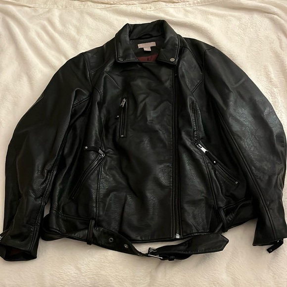 H&M | Jackets & Coats | Hm Leather Jacket | Poshmark